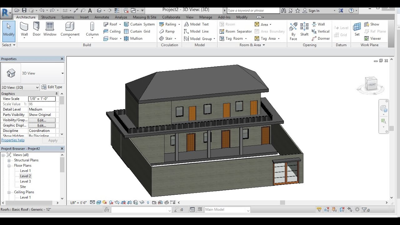 Simple House In Revit YouTube Simple House In Revit YouTube