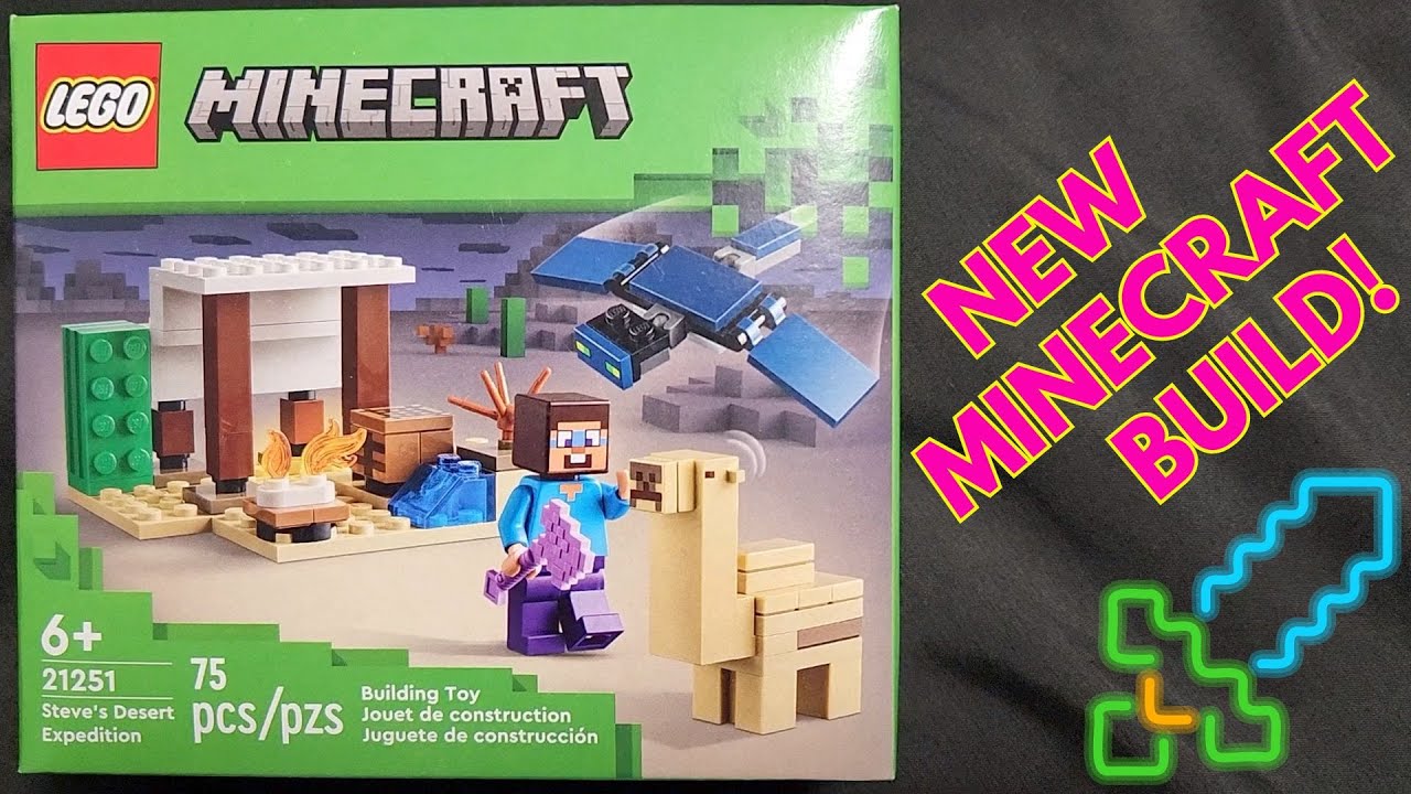 Build of the LEGO MINECRAFT Steve's Desert Expedition. Watch Out For ...