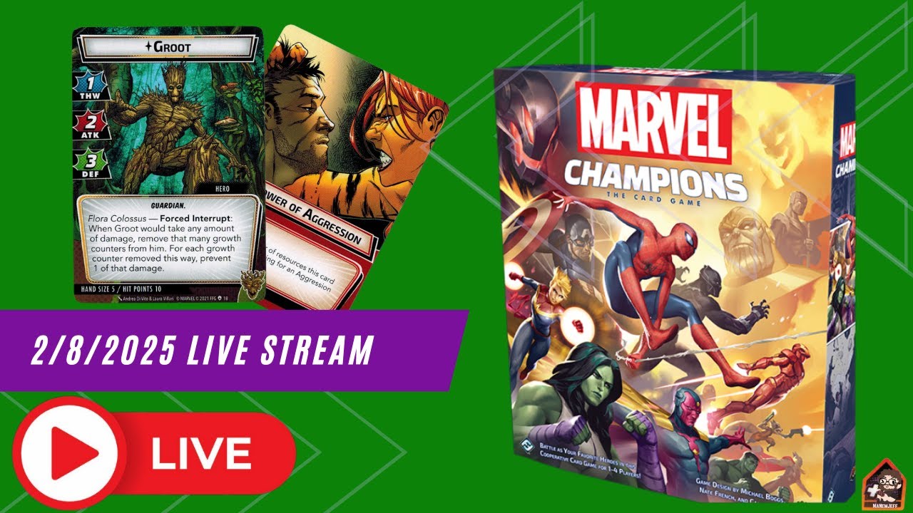 Marvel Champions: Solo Live Stream 2/08/25 - YouTube