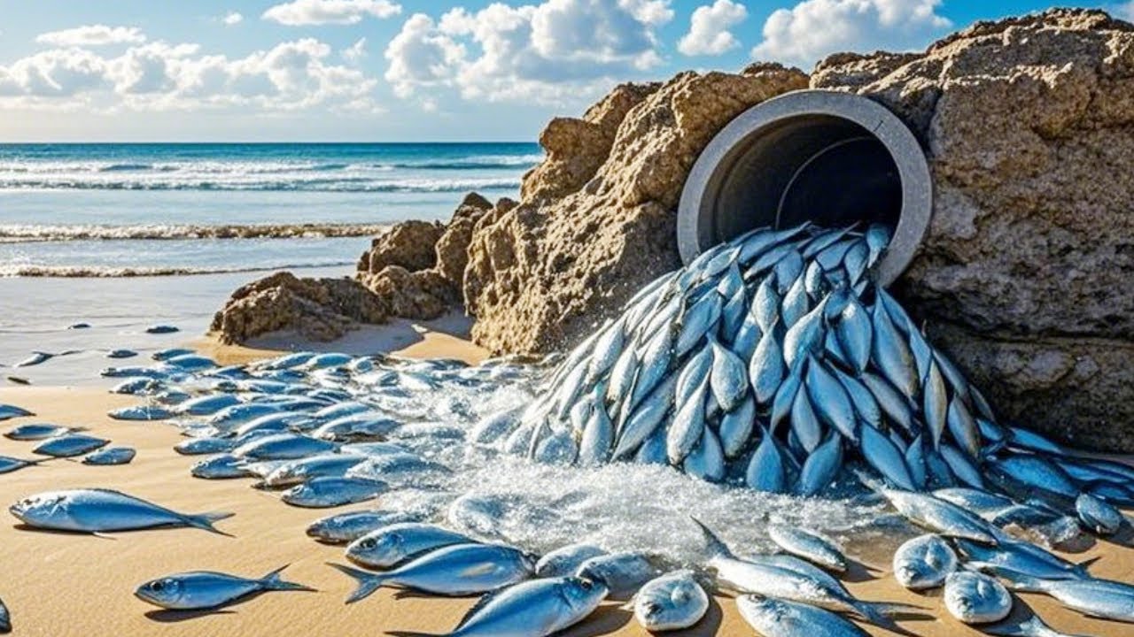 The Farm Discharged Thousands Of Pomfret, And Xiao Zhang Went To The ...