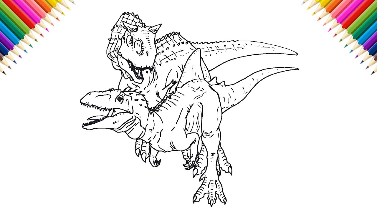 How to Draw Concavenator vs Carnotaurus - YouTube
