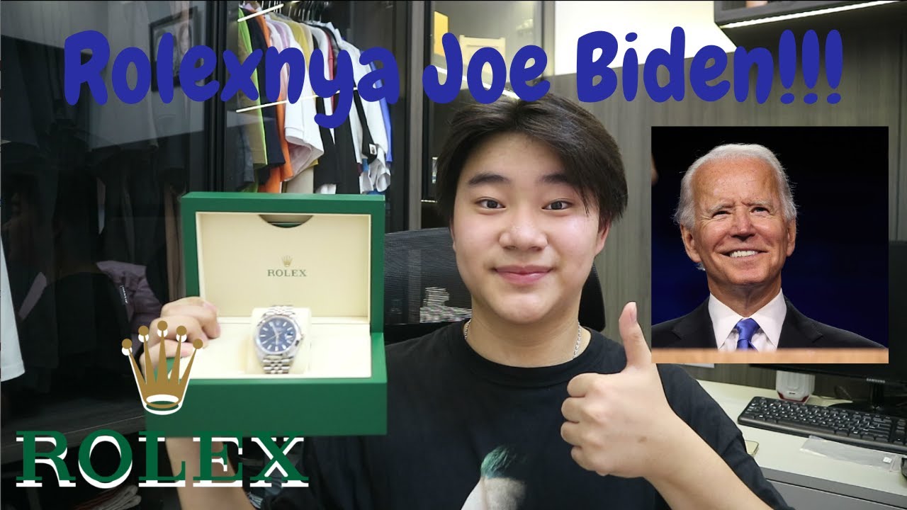UNBOXING ROLEX JOE BIDEN!!! | ROLEX DATEJUST BLUE DIAL 41MM JUBILEE ...