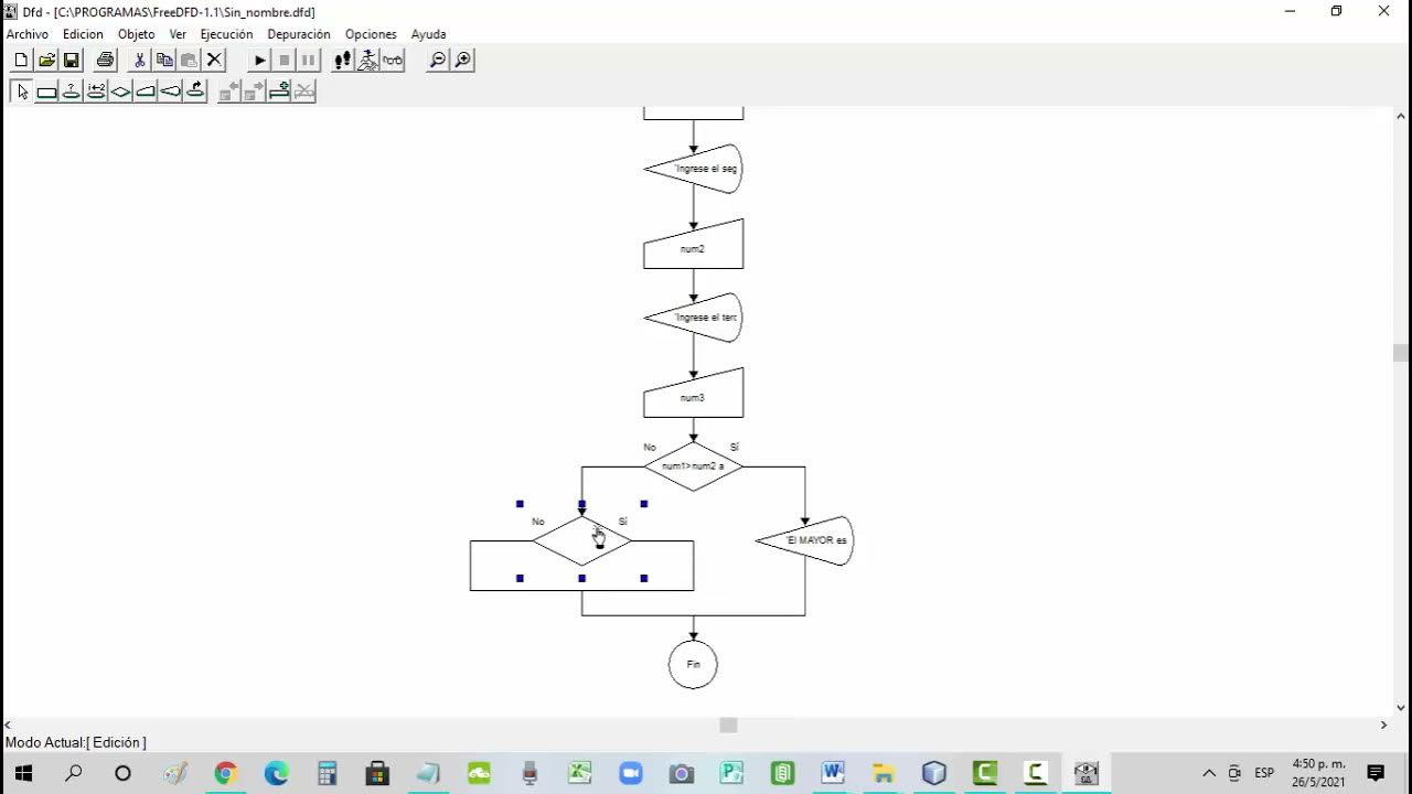 DFD - Estructura Condicional con Y - YouTube