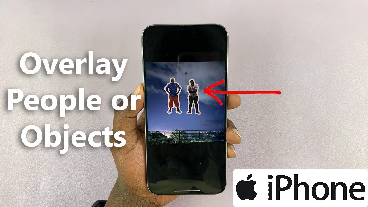 How To Overlay People / Objects On Photos On iPhone - YouTube