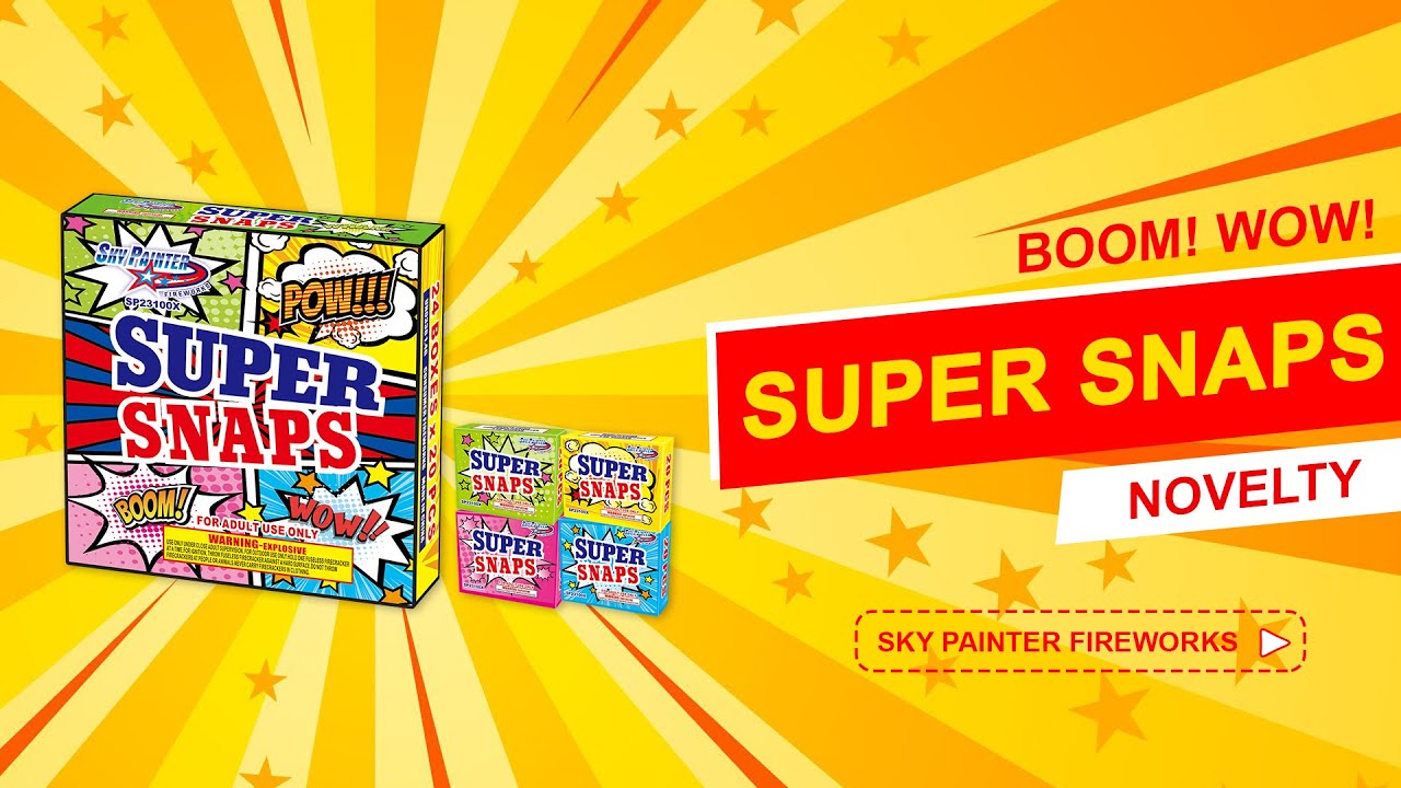 2023 Item Super Snaps SP23100X Novelty by Sky Painter Fireworks - YouTube