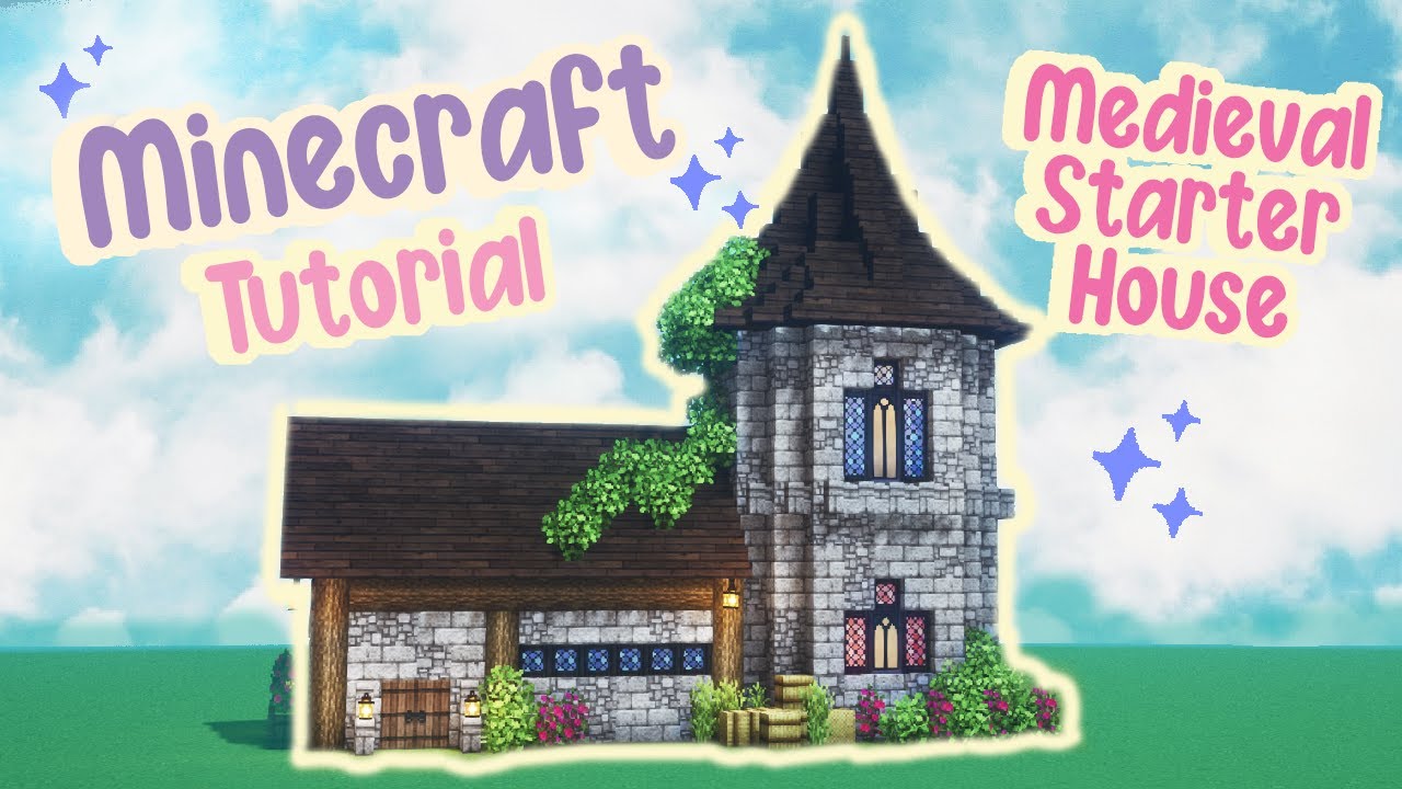 Medieval Aesthetic Starter House Tutorial Minecraft 🍄🌿 Mizunos Cottage ...