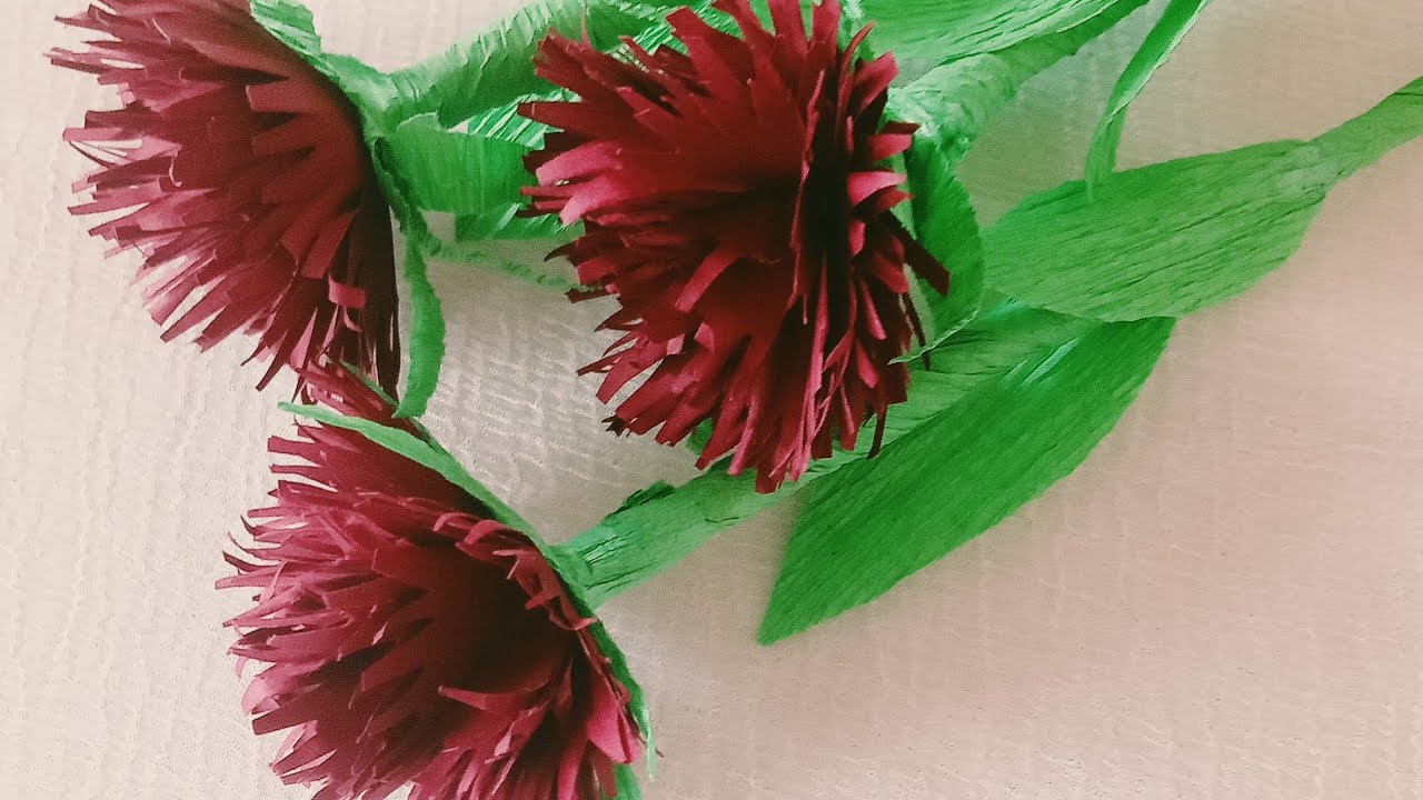 How to make simple paper flowers,Easy paper flower ideas - YouTube