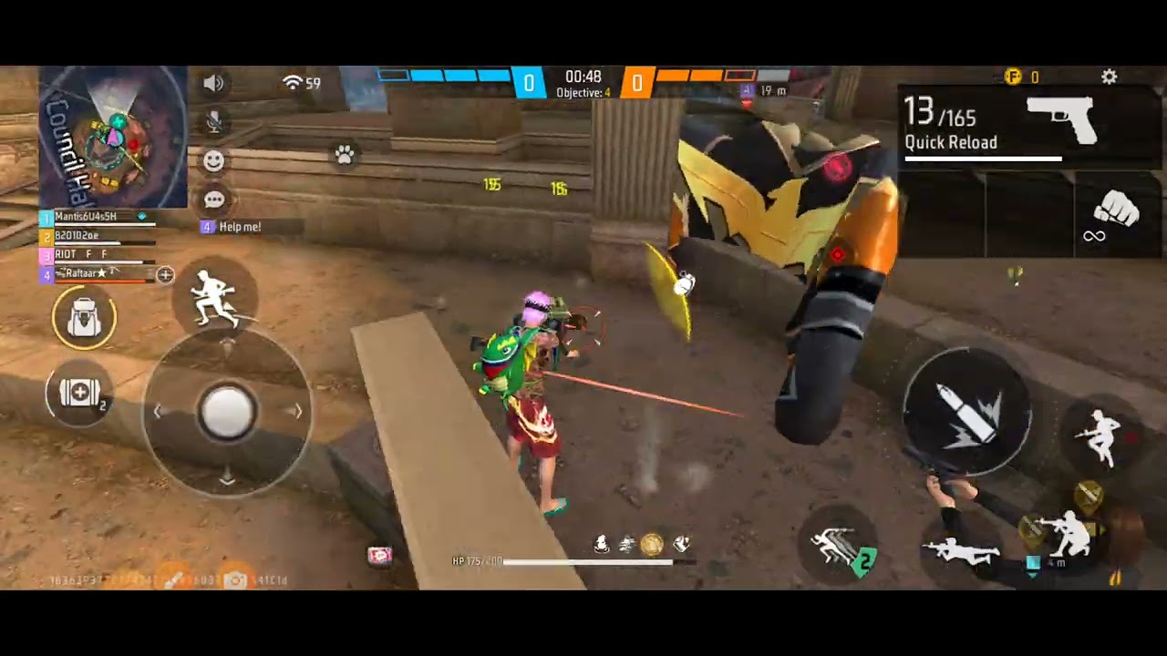 free fire game i am last win - YouTube
