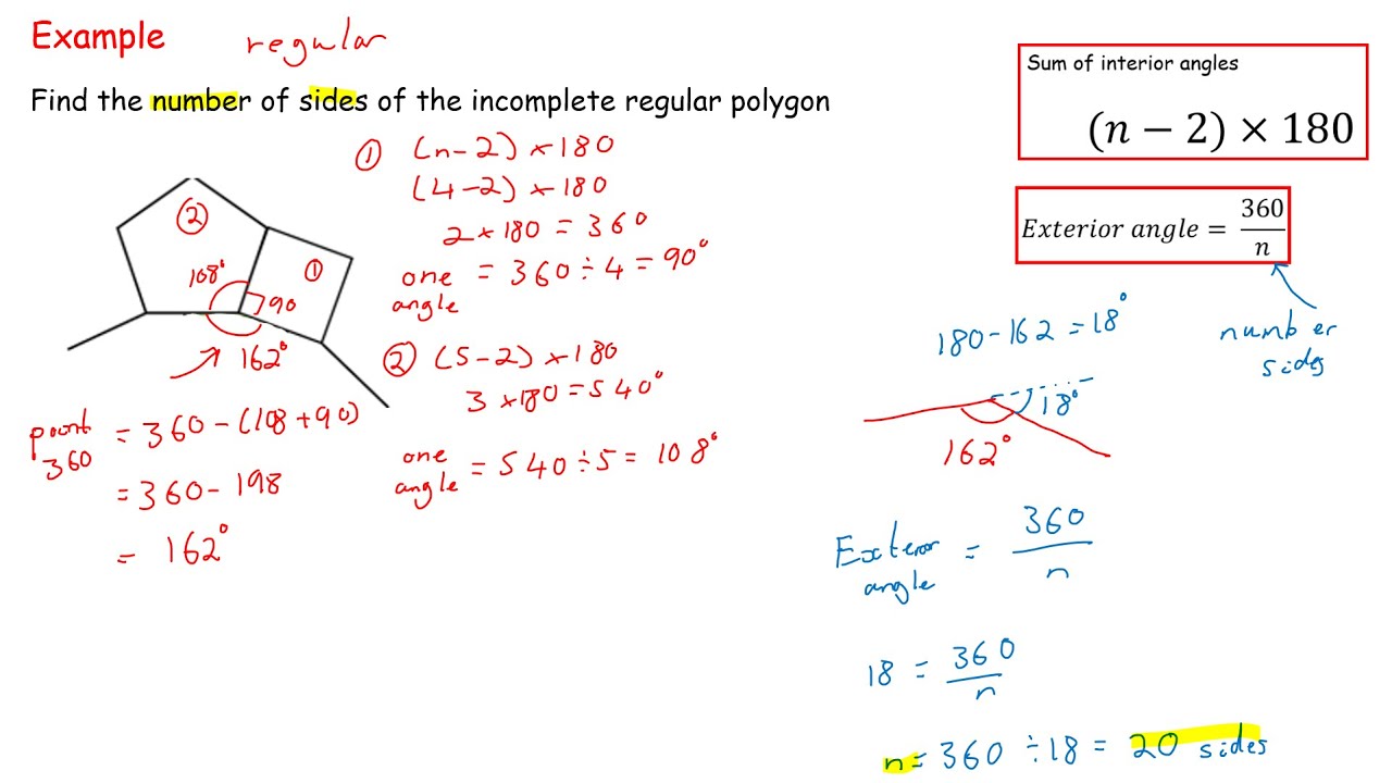 More difficult angles in composite polygon questions - YouTube