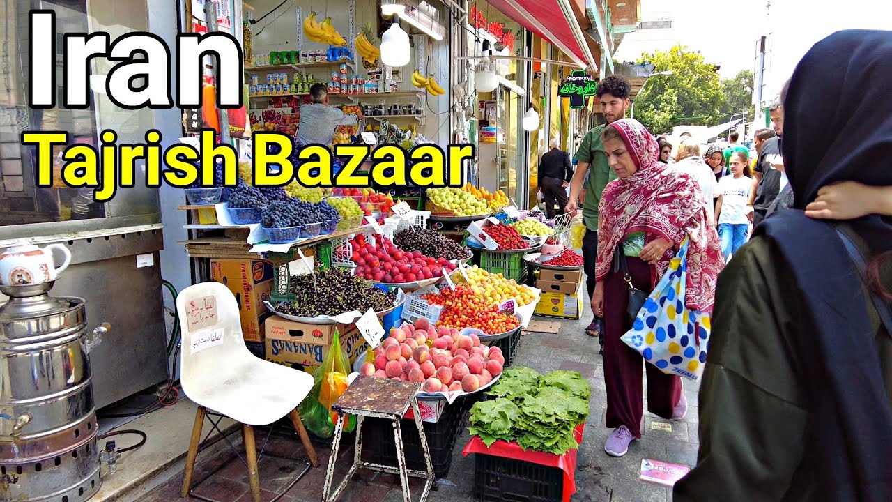 Iran Travel:Walking Through Tajrish Traditional Bazaar in Tehran - YouTube
