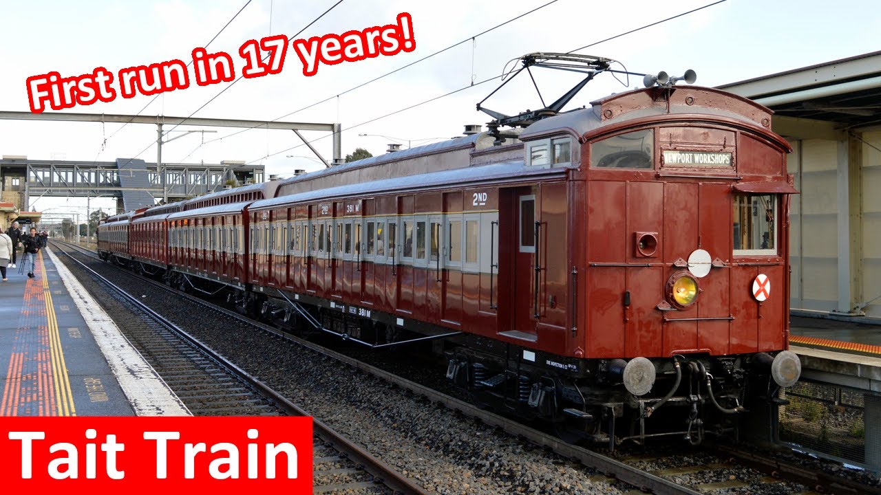 Melbourne's Red Rattlers are Back! Tait Train testing on the Werribee ...