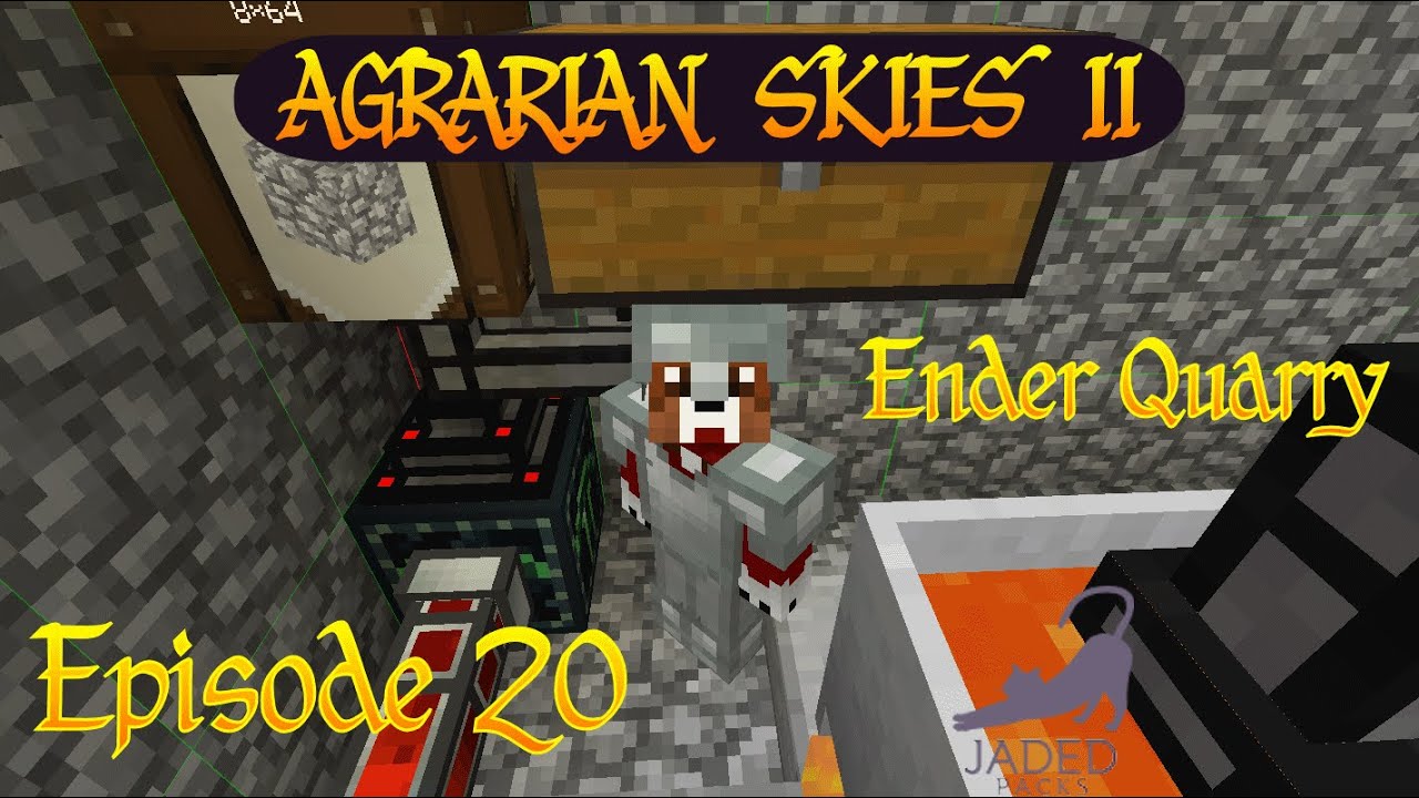 Agrarian Skies 2 / Ender Quarry / Ep 20 / Minecraft - YouTube