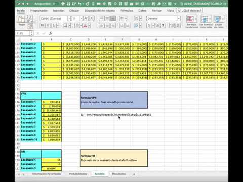 Calculo de VPN Y TIR en excel - YouTube