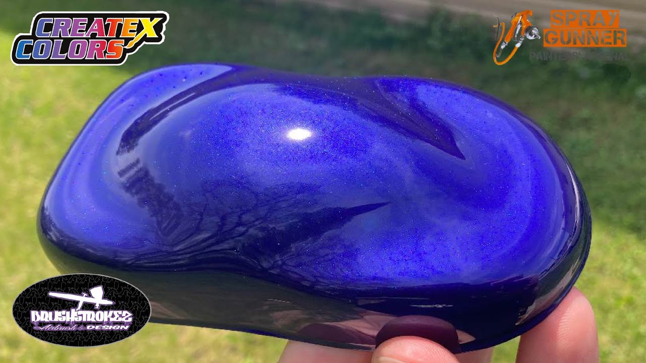 Createx Colors- Sparklescent Midnight Blue - YouTube