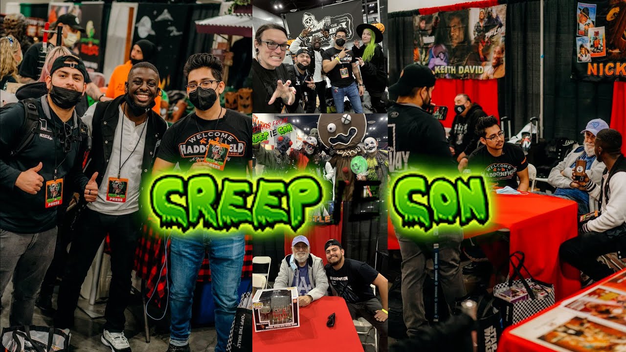 Took our friend to a HORROR CONVENTION!!! | Creepie Con Vlog 2022 - YouTube
