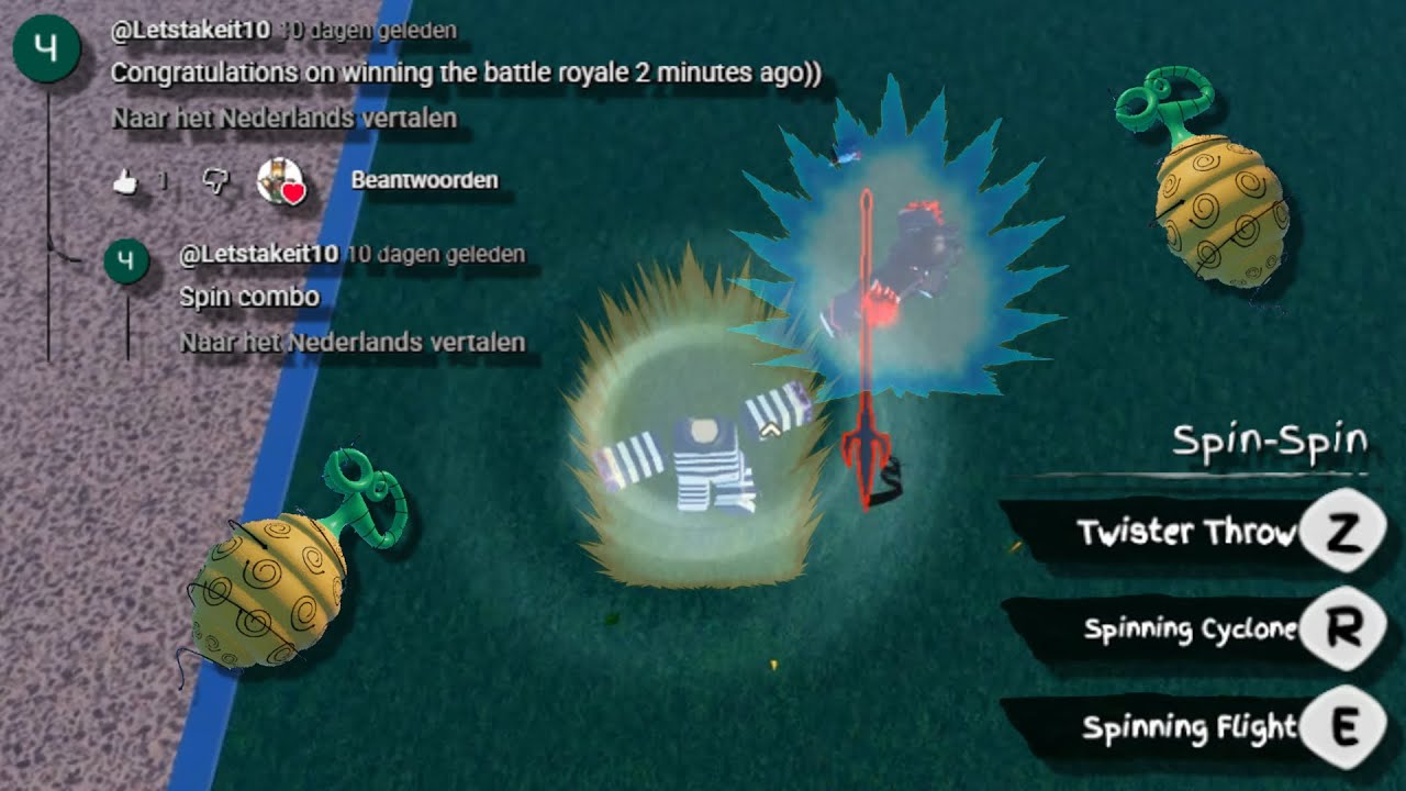 [GPO] WINNING BATTLE ROYALE WITH SPIN ONLY! (7 KILLS) - YouTube