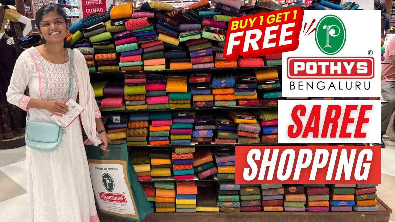 Saree Shopping at Pothys Silk Sarees in Bengaluru #bengaluru # ...