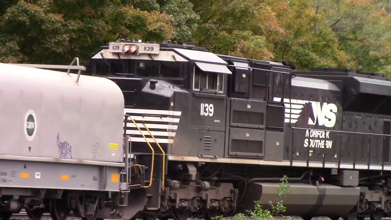Lots of Norfolk Southern trains on the Pittsburg line at horseshoe ...