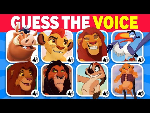🎤 Guess the Disney Voice! | The Lion King Quiz 🦁✨