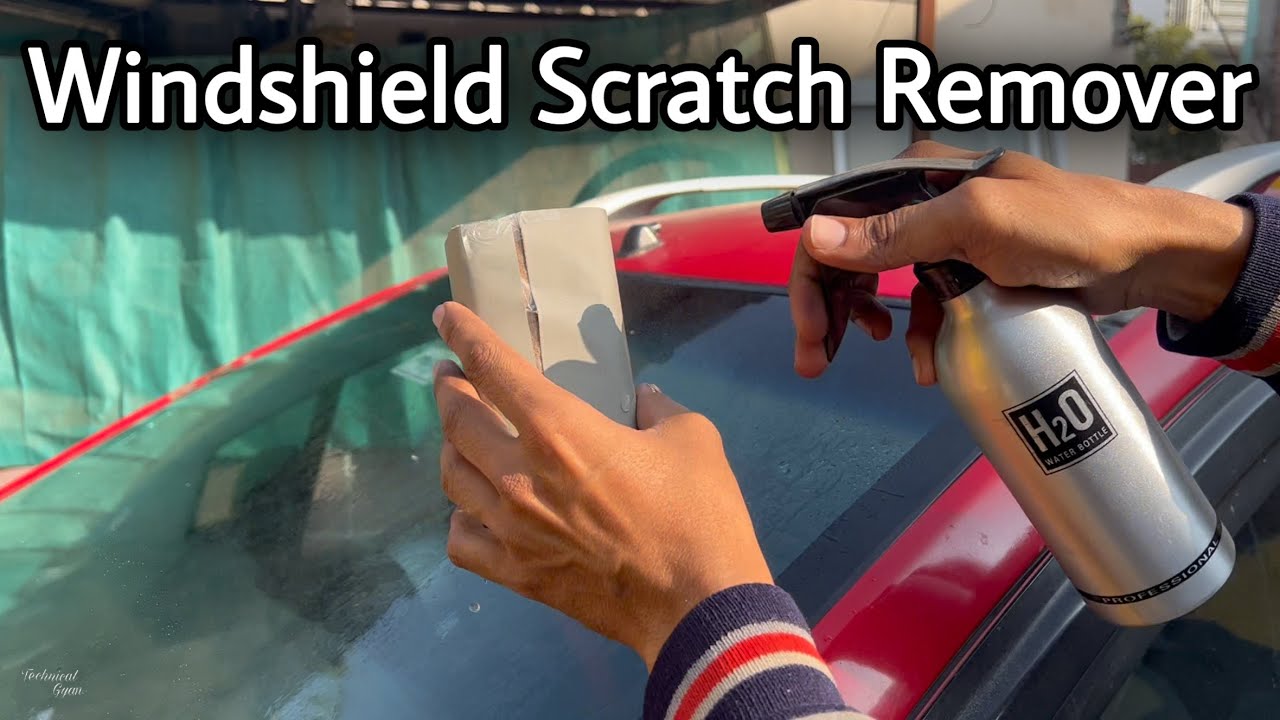 🖍️कितना काम का है Windshield Scratch Removing Process - YouTube