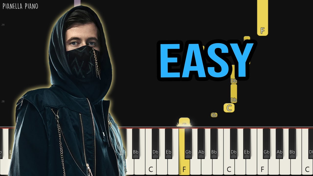 Alan Walker - Dreamer | EASY Piano Tutorial by Pianella Piano - YouTube