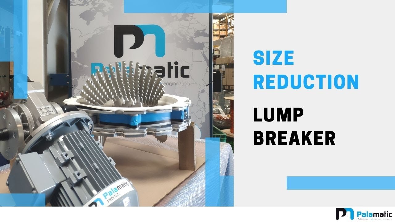 Rotary lump breaker - EDR® | Palamatic Process Inc. - YouTube