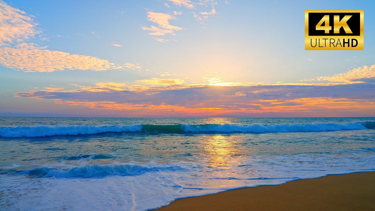 🖼️ Ocean 4K Screensaver • 12 Hours Live Stream • Quiet Coastal ...