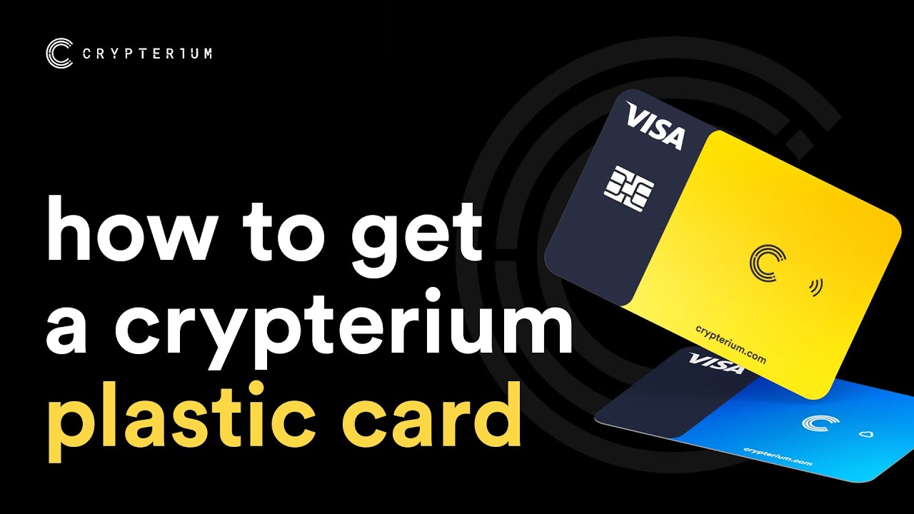 How to order plastic Crypterium Card VISA - YouTube