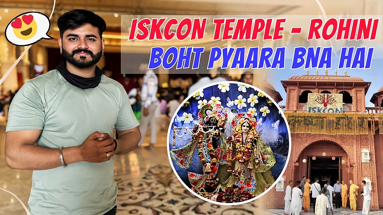 ISKCON TEMPLE- Rohini sec 25😍♥️… Bahut he sundar bana h😍.. #iskcon # ...