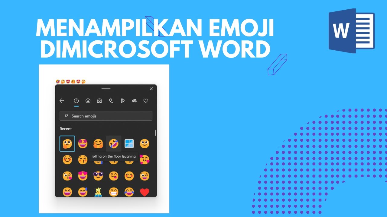 MUDAH!! Cara Memunculkan EMOJI di Word dengan Mudah - YouTube