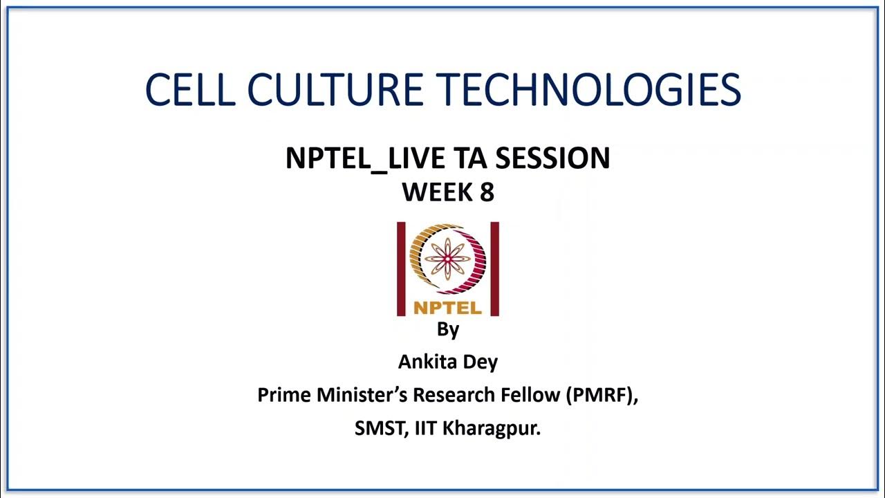 Week 8 NPTEL Live TA Session - YouTube