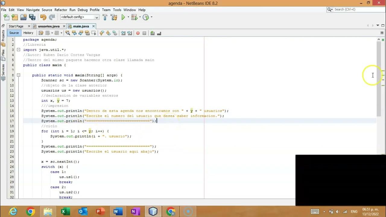 AGENDA NETBEANS_JAVA Programación Básica - YouTube