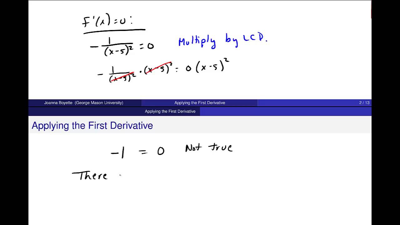 Increasing and Decreasing - Example 2 - YouTube