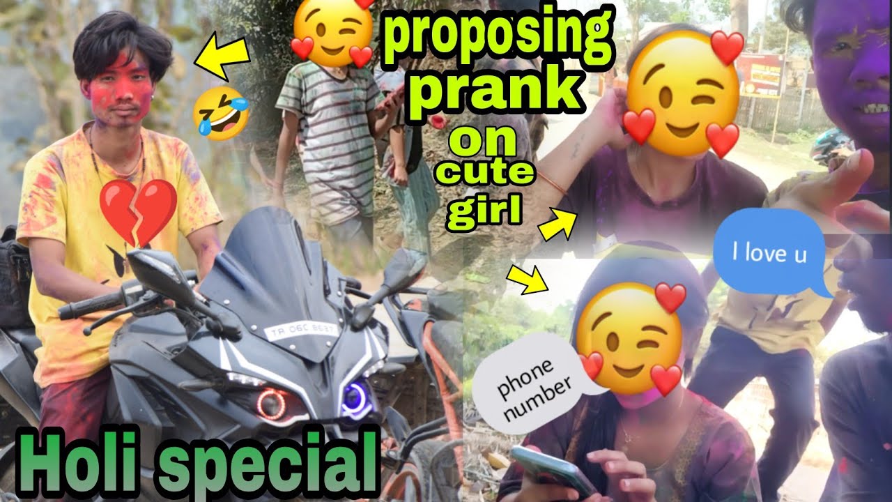 Brwi rkn propoes prank💔 proposing prank🤣cute girl🥰 ...
