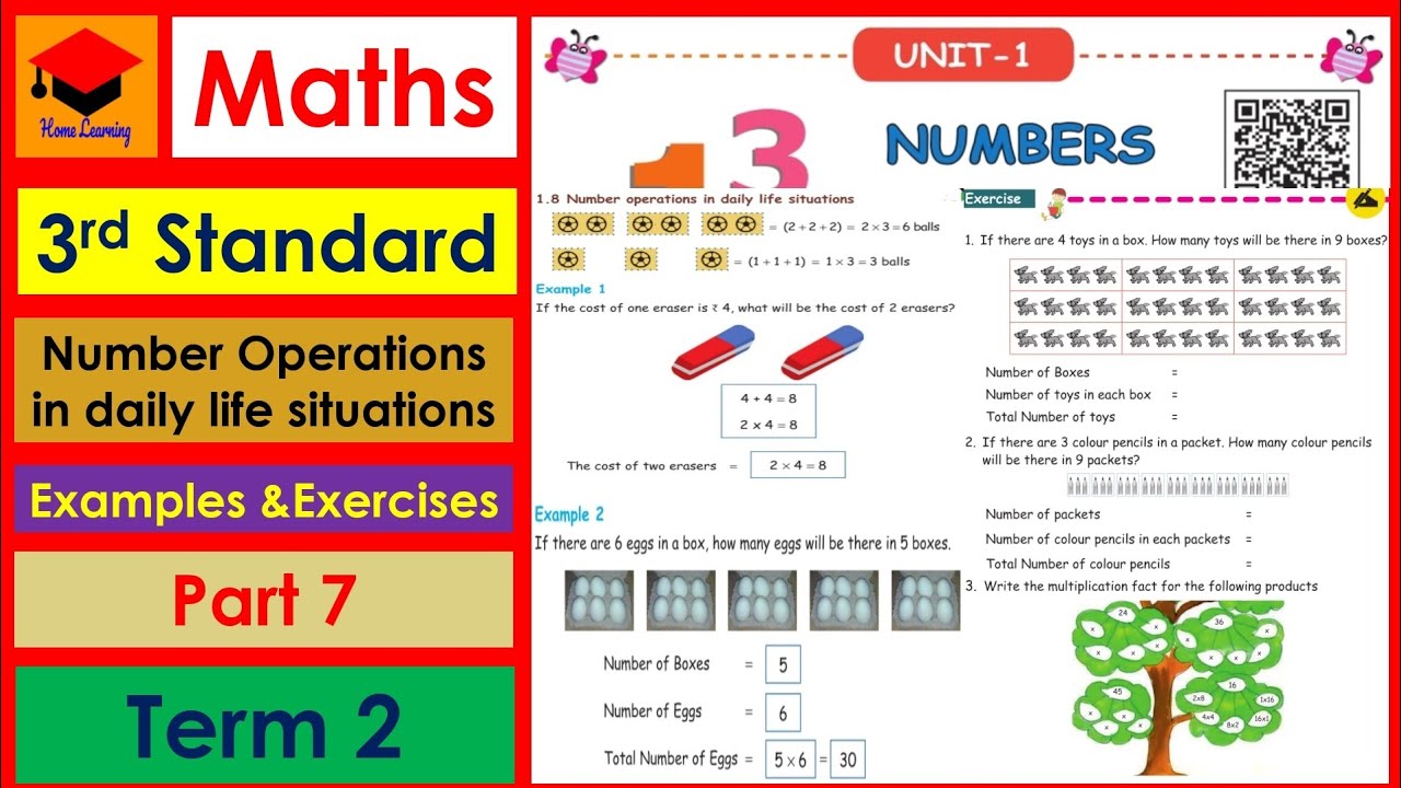Numbers- Part 7- 3rd Std- Maths- Unit- 1- Pages: 17 & 18- Number ...