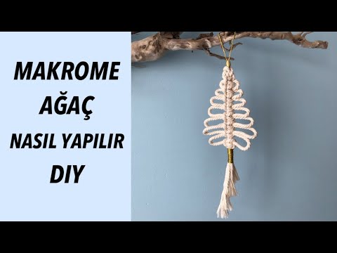 Makrome Mini Çam Ağacı Yapımı | macrome christmas tree diy | Kendin yap | do it your self