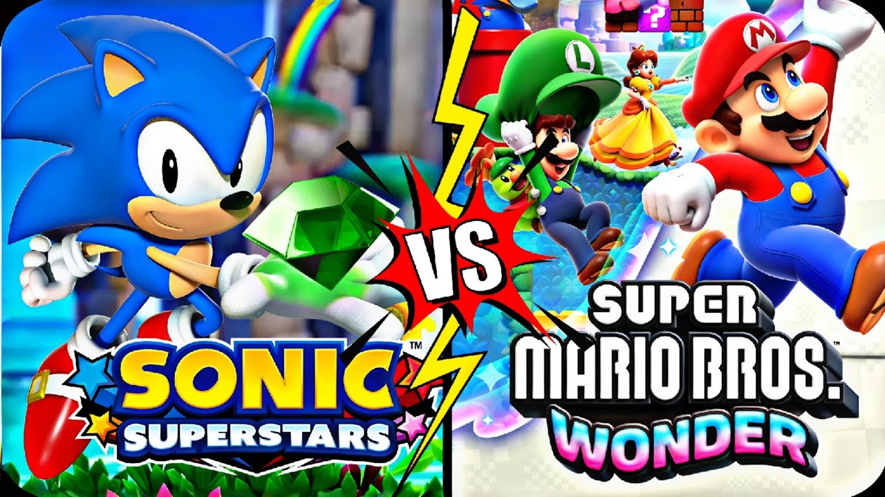 Sonic Superstars VS Super Mario Bros Wonder Comparison - YouTube