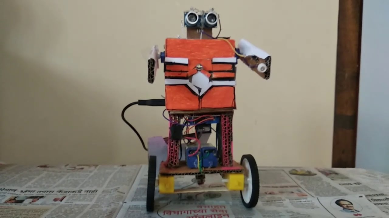 How To Make Robot Arduinoproject Homemade Robotics Robot Youtube