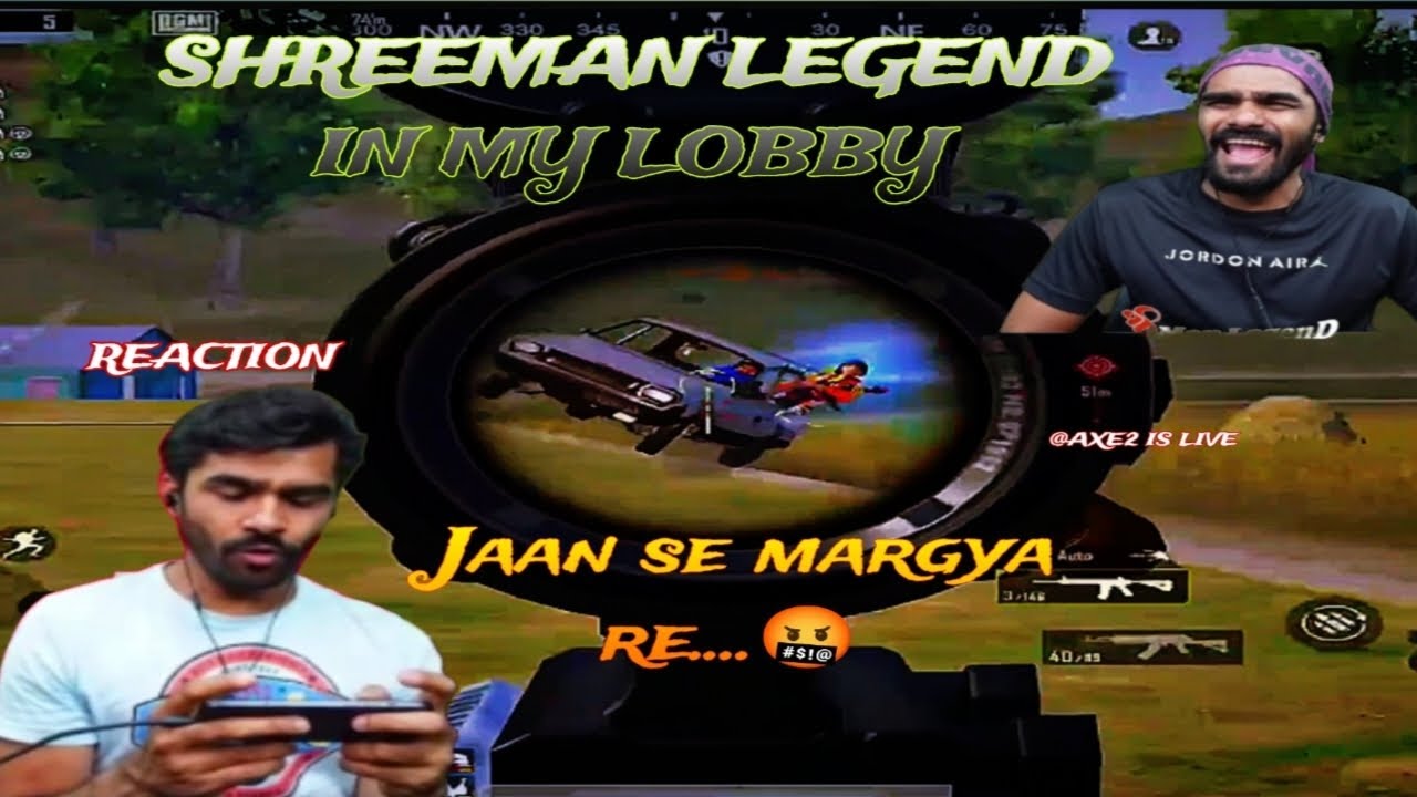 SHREEMAN LEGEND IN MY LOBBY / JAAN SE MARGYA RE 😡@caxegaming30 ...