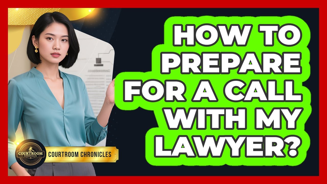 How to Prepare for a Call With My Lawyer? - YouTube