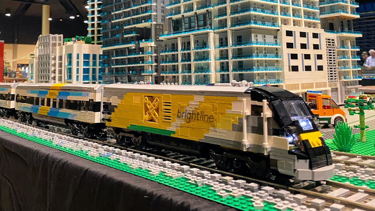 LEGO Trains at the Train Show - February 2022 - YouTube