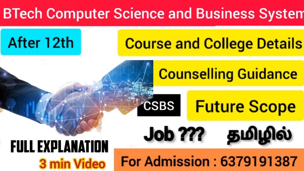 BE Computer Science and Business System Engineering Course | CSD ...