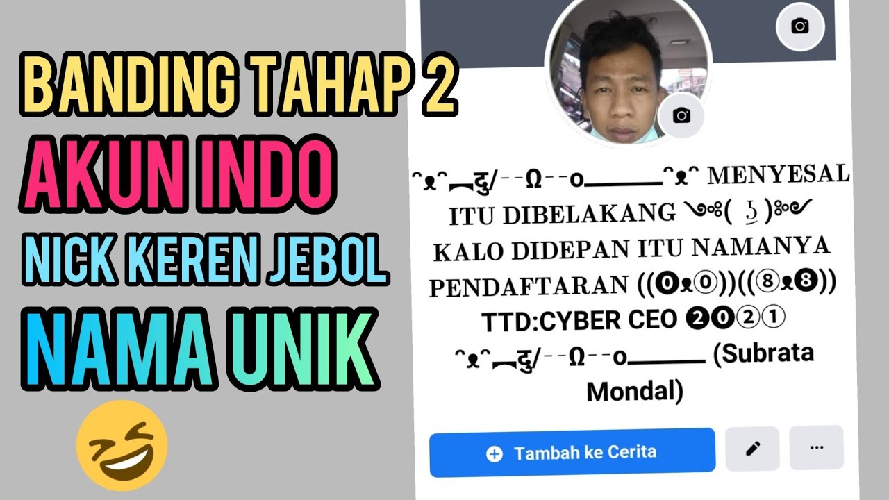 CARA BIKIN NAMA FB UNIK KEREN CAMPURAN SYMBOL VIA BANDING NAMA 2021 ...