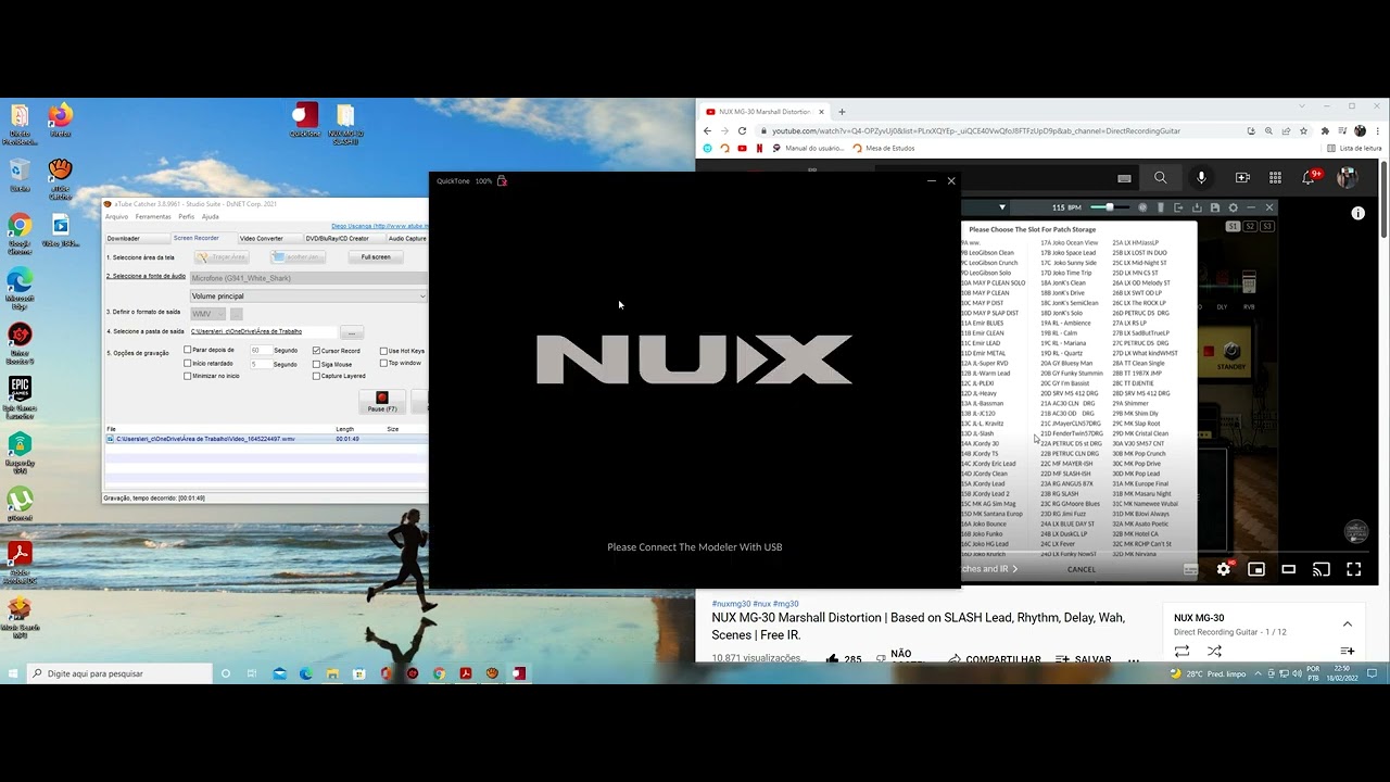 Nux Mg 30 Quicktone bugado... - YouTube