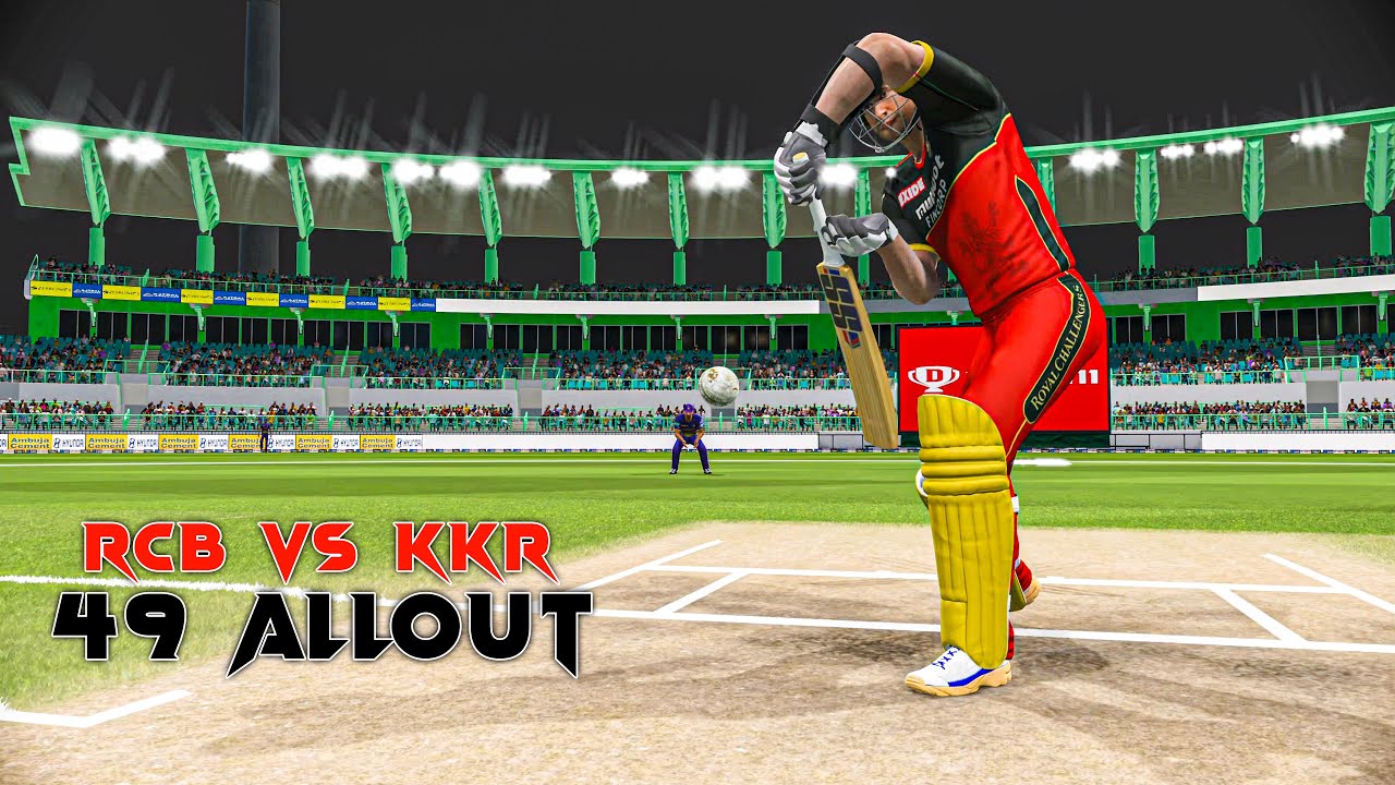 RCB 49 All-out Vs KKR - Recreation Video - Cricket 22 - YouTube