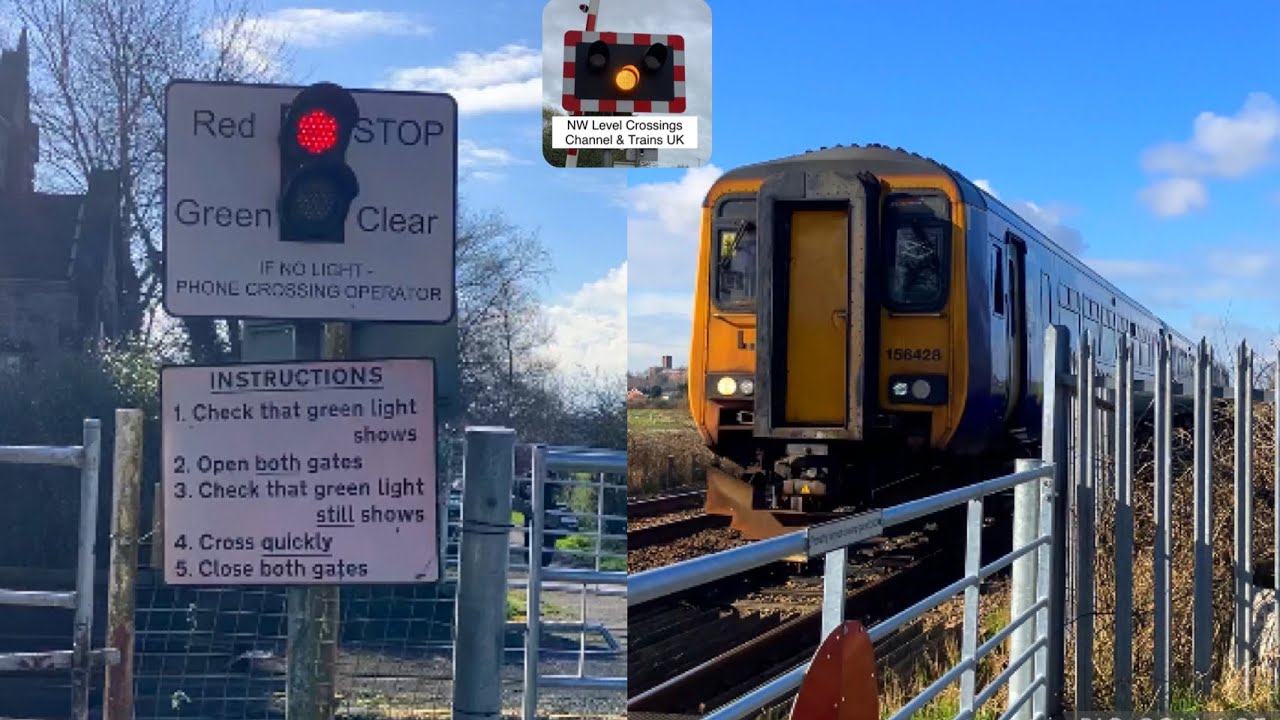 Shaws Lane (User-Worked) Level Crossing, Lancashire - YouTube