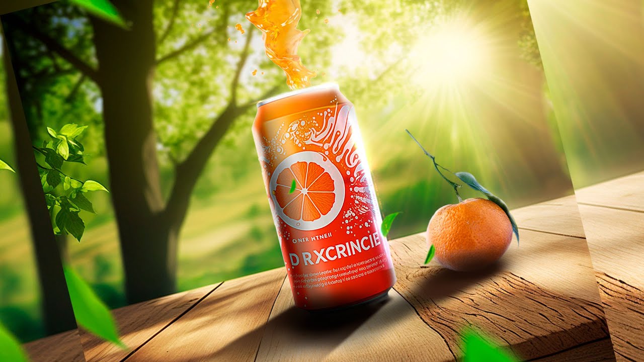 Manipulação de imagens - Bebida Orange FLow - YouTube