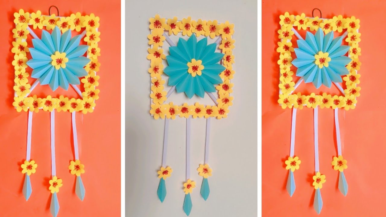 Wall hanging | home decor ideas | paper craft ideas | simple and unique ...