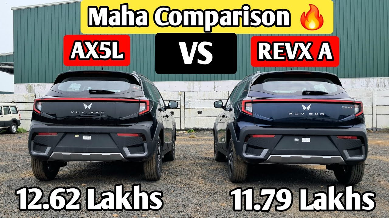 Maha Comparison 🔥 2025 Mahindra XUV 3XO REVX A VS AX5L Variant - YouTube