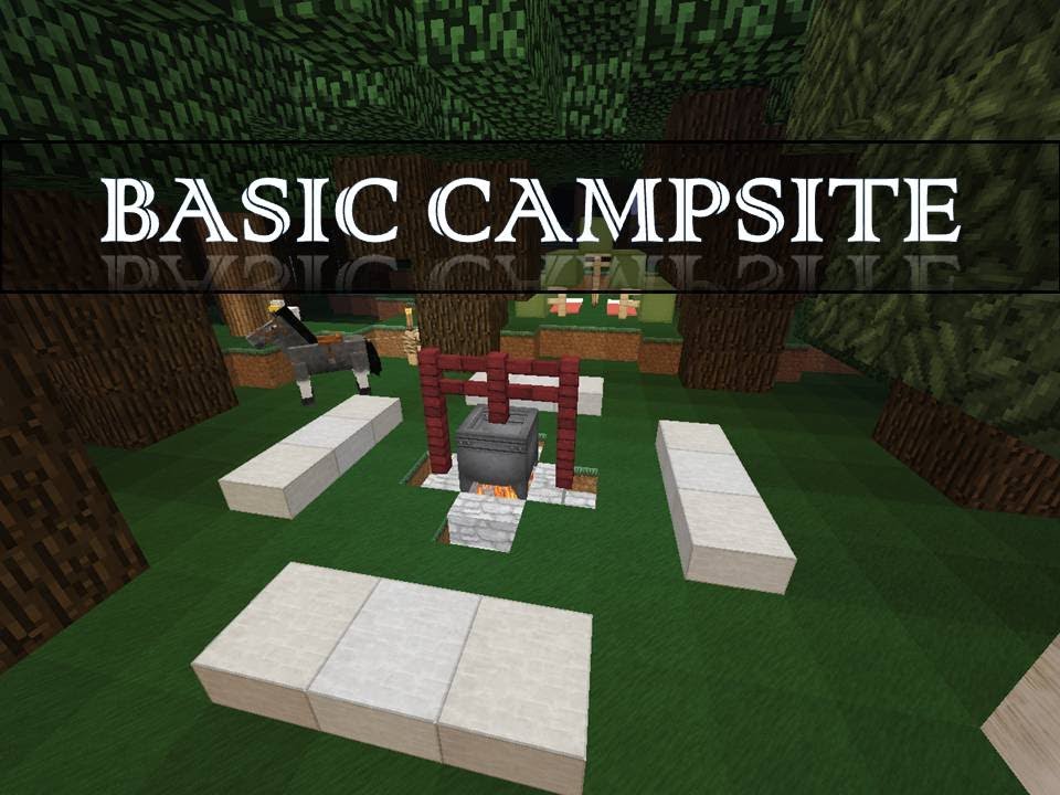 Minecraft Campsite Let's Build - YouTube
